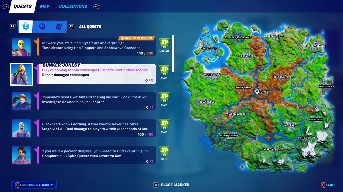Fortnite Foreshadowing quests guide | GamesRadar+