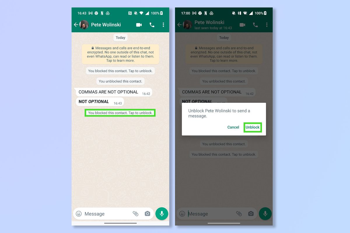 How to unblock in WhatsApp | Tom's Guide
