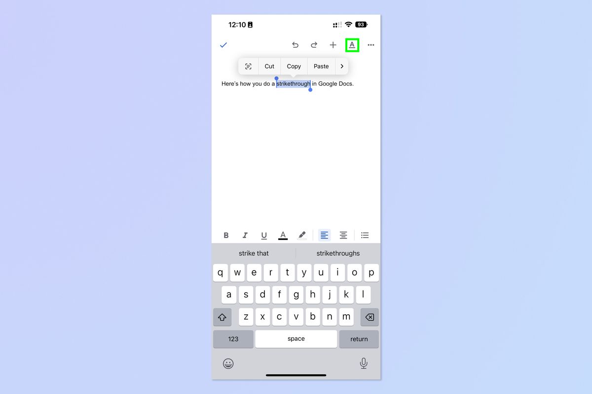 How To Do A Strikethrough In Google Docs Tom s Guide
