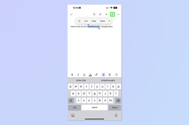 How to do a strikethrough in Google Docs | Tom's Guide