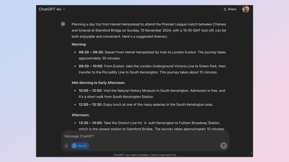 I spent the weekend with ChatGPT Search — goodbye, Google | Tom's Guide