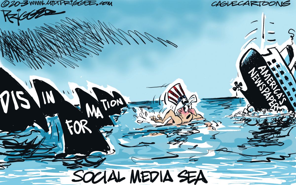 Editorial Cartoon U.S. Coronavirus Uncle Sam social media ...