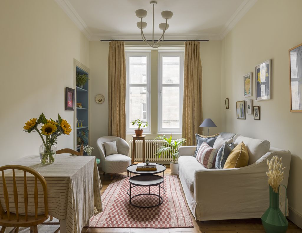 8 ways designers use dining tables in small living rooms | Livingetc