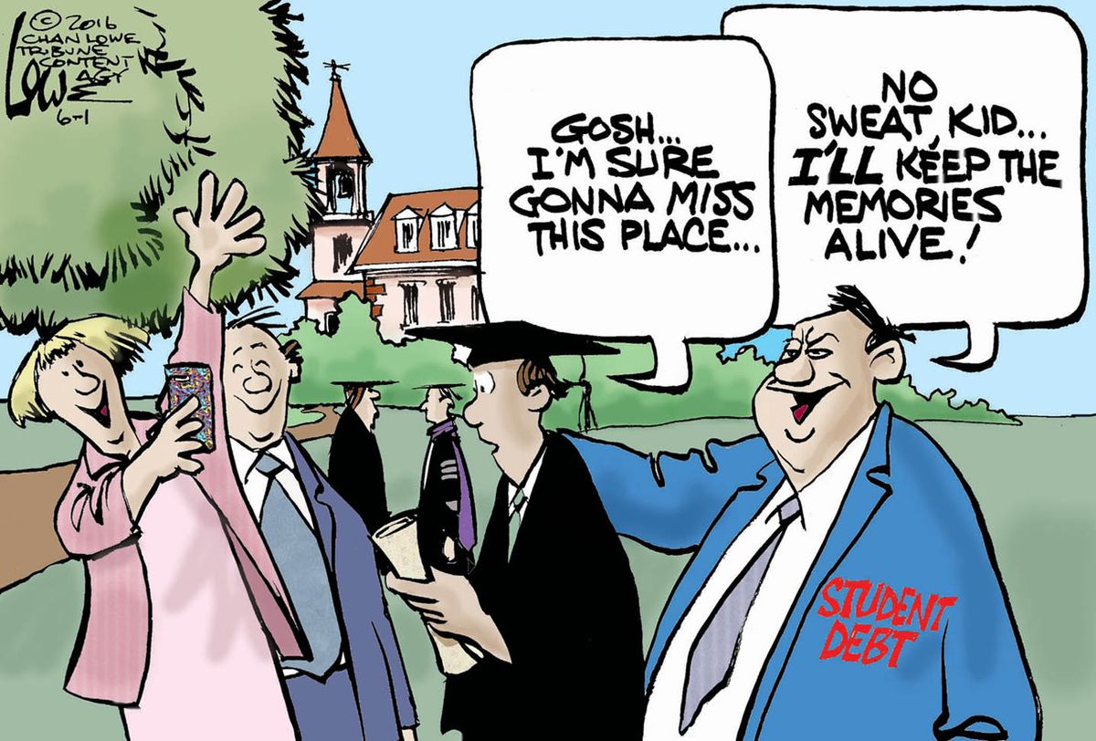 Editorial Cartoon U.S. Student Debt 2016 | The Week