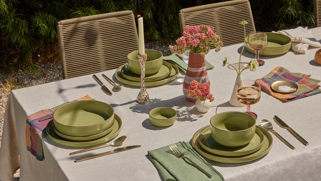 Our Place's new tableware collection features this on trend colour ...