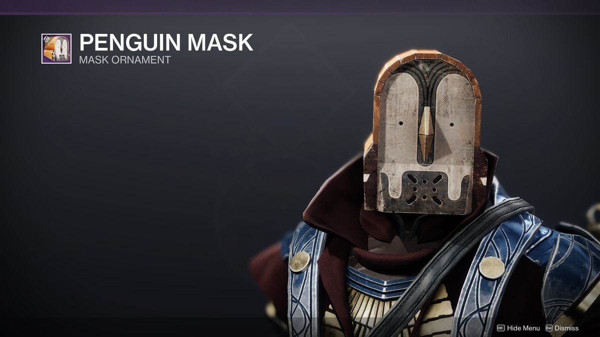 This Destiny 2 Untitled Goose Game mask is actual nightmare fuel ...