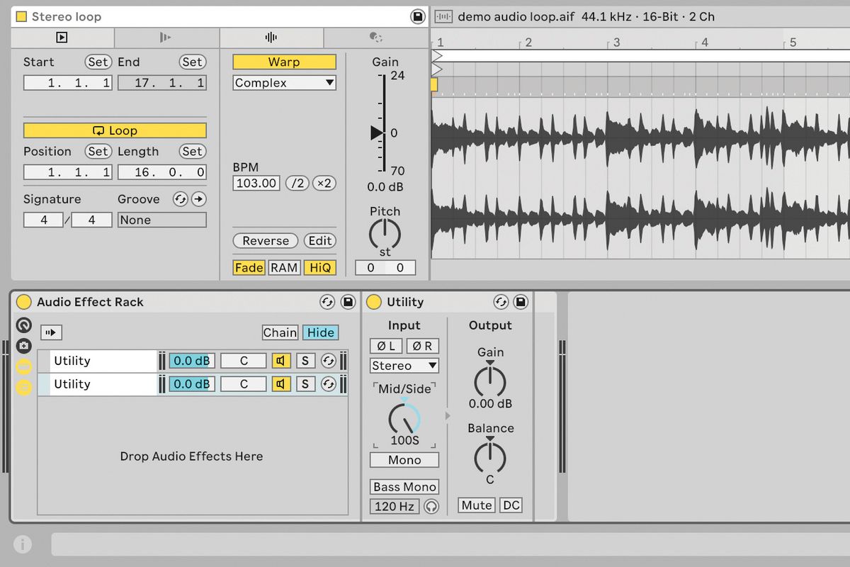How to use mid/side EQ in Ableton Live: "When we split mid and sides ...
