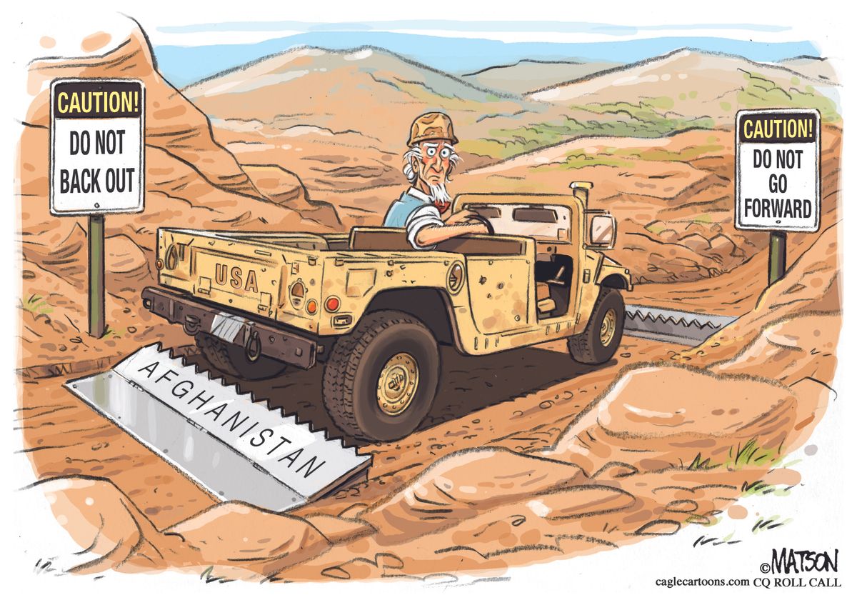 Political Cartoon U.S. Afghanistan war quagmire | The Week