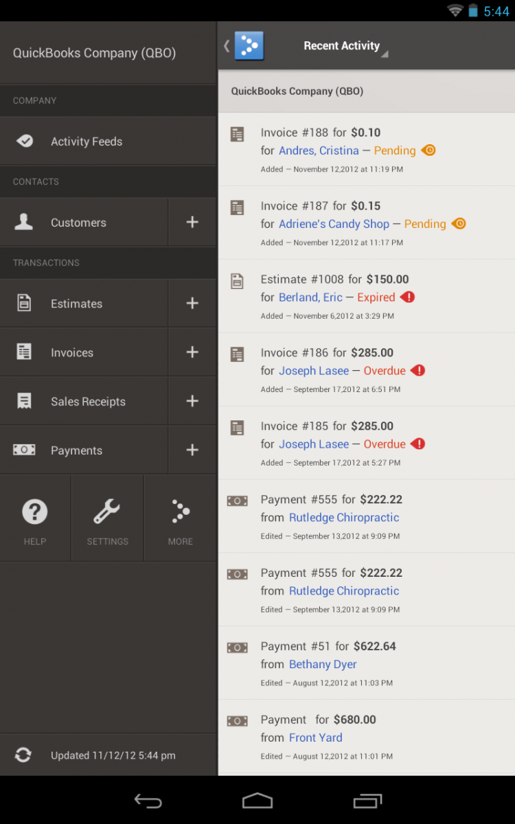 QuickBooks Mobile now fully optimized for Android tablets | Android Central