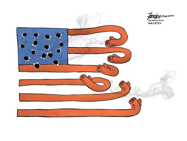 Political cartoon shooting gun control | The Week