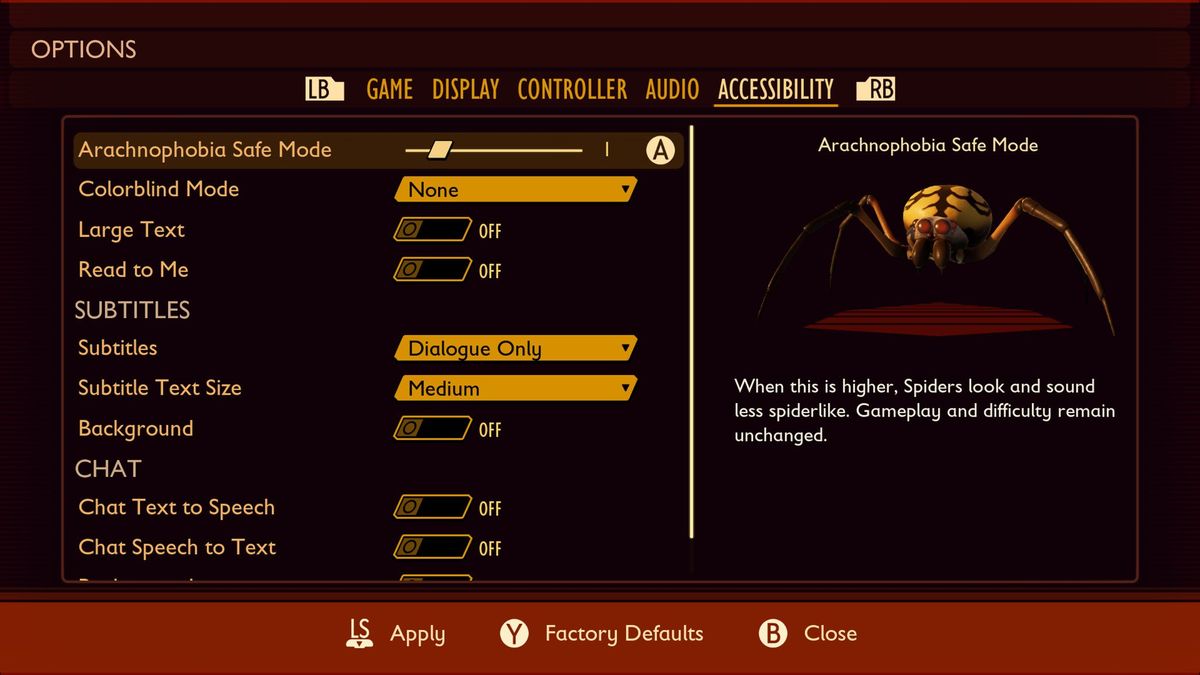 Grounded guide: How to use Arachnophobia Safe Mode to remove spiders ...