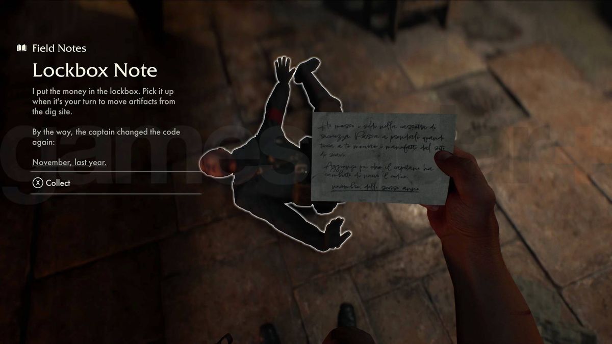 How to get the Indiana Jones cellar box code near the post office ...