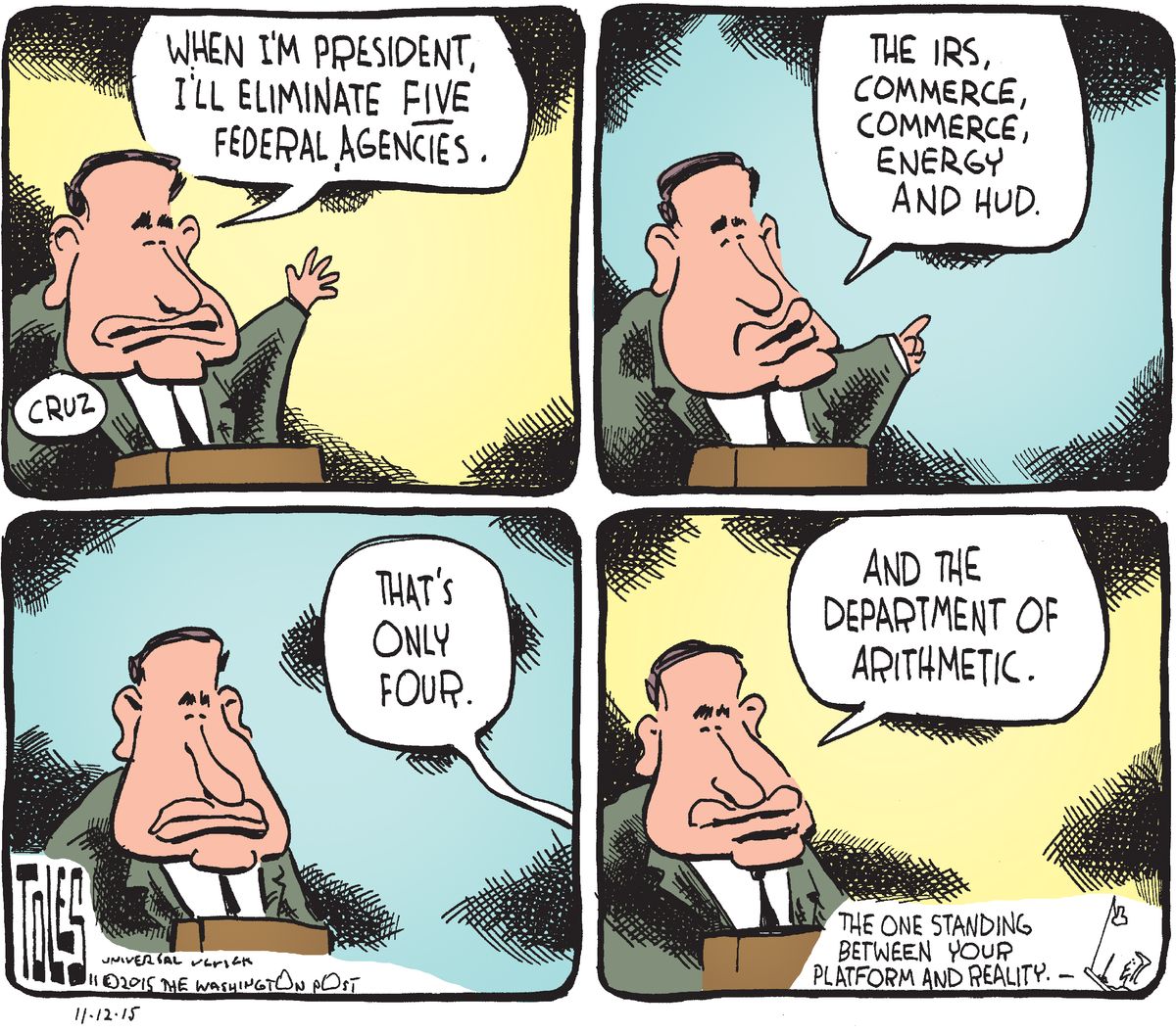 Political cartoon U.S. Ted Cruz Federal Agencies | The Week