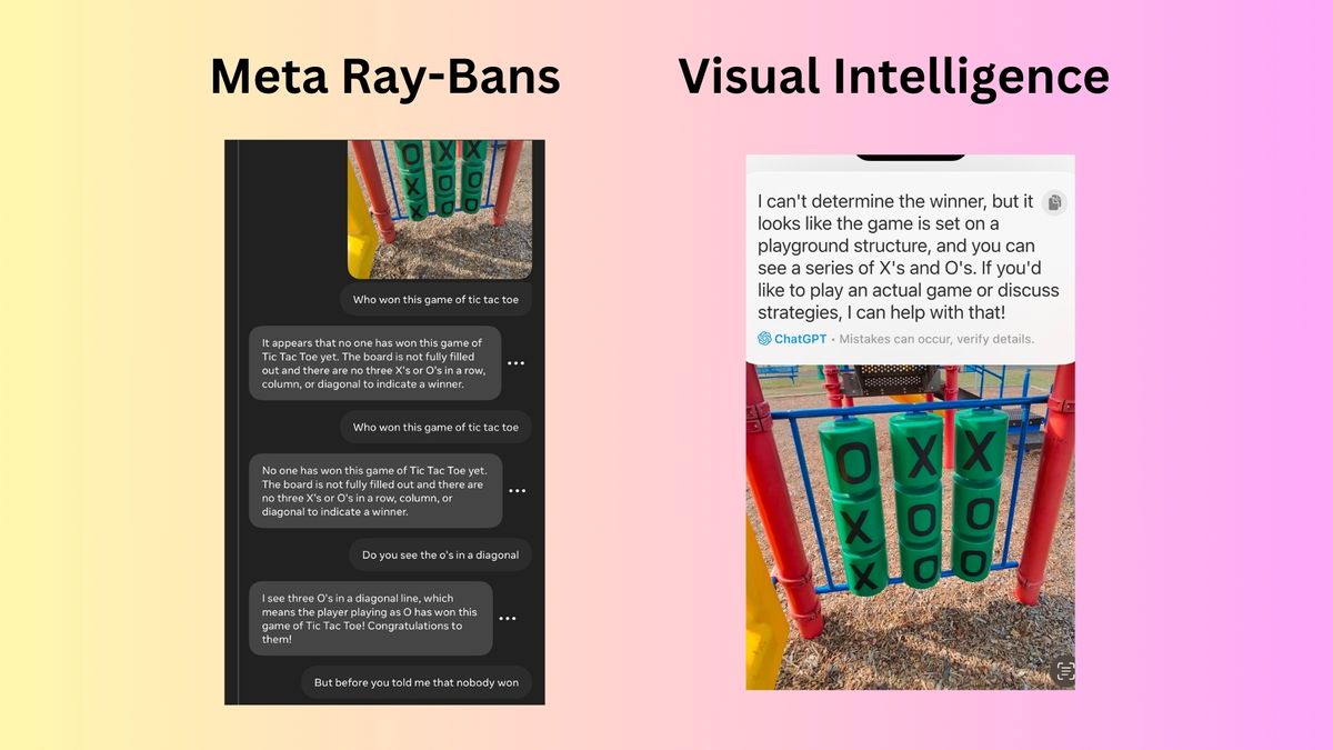 I tested Meta Ray-Bans vs Apple Visual Intelligence with 7 prompts ...