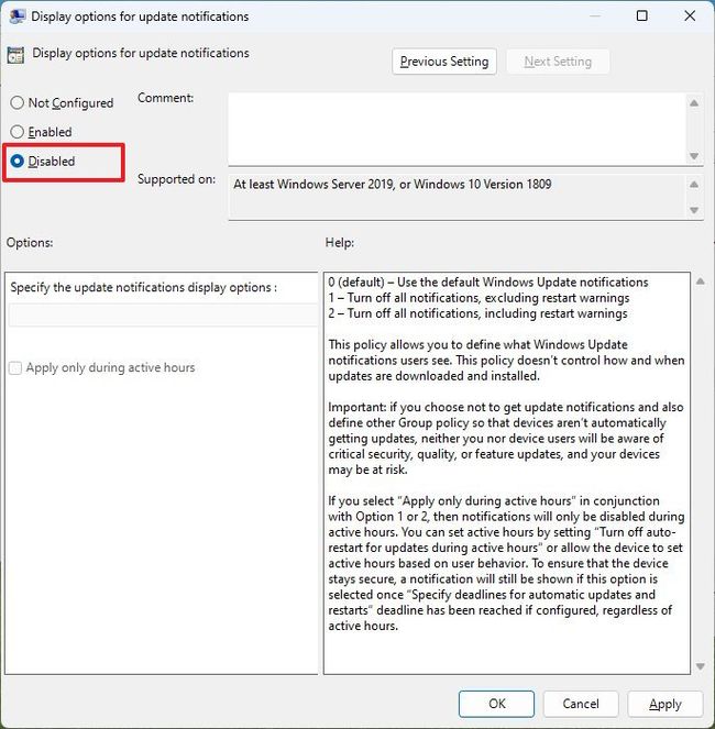 How To Disable Update Notifications On Windows 11 2022 Update Windows Central