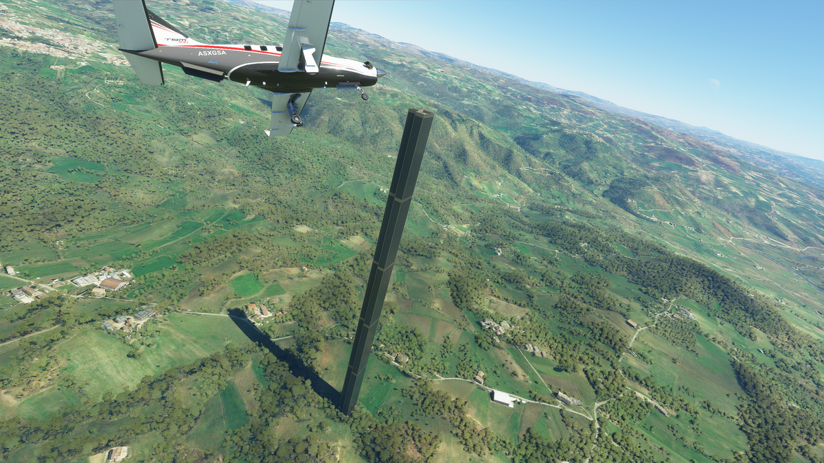Another intimidating obelisk has been found in Microsoft Flight ...