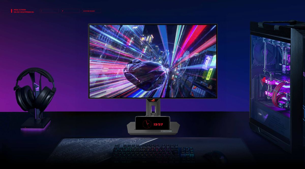 Asus unveils glossy 27-inch WOLED gaming monitor with a flicker-free G ...