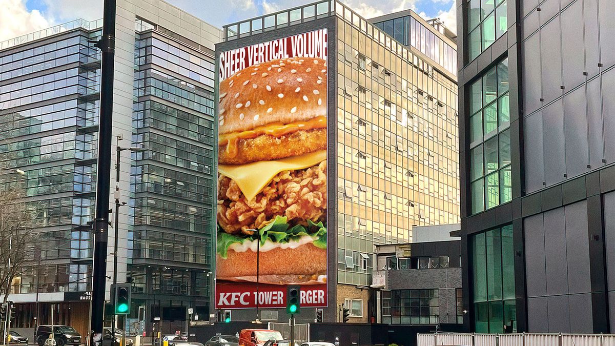 KFC reaches new heights in towering billboard ad | Creative Bloq