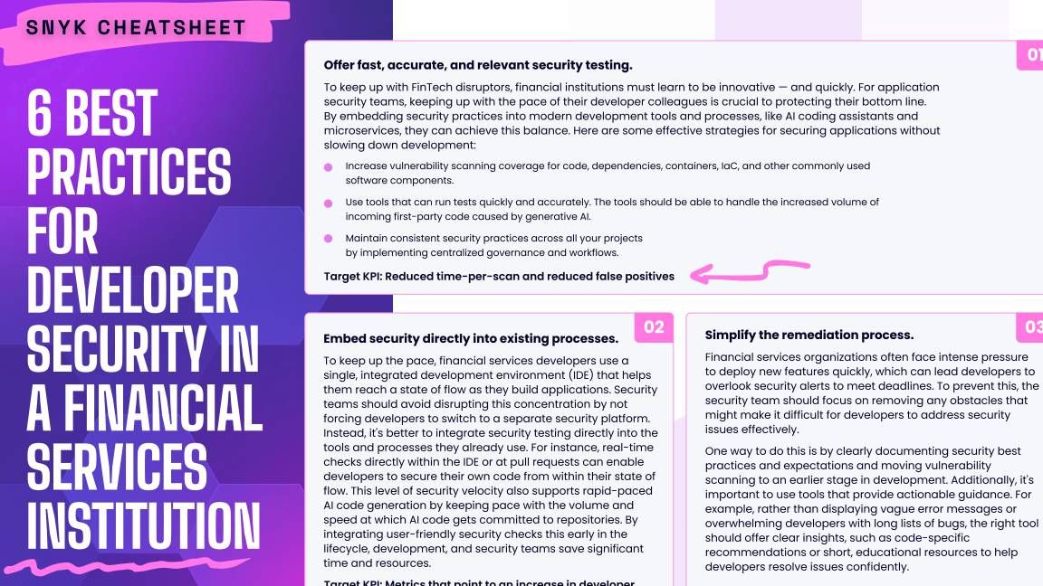 Developer security best practices for FinServ | IT Pro