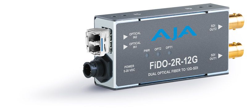 AJA Introduces New FiDO 12G SDI/Optical Fiber Mini-Converters at IBC ...
