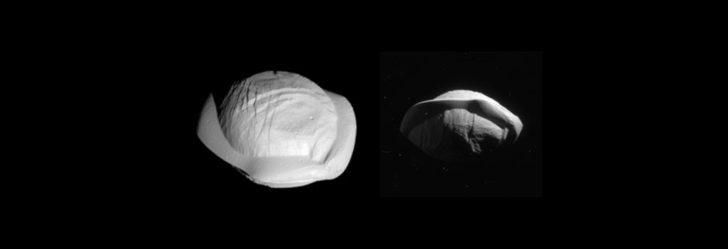 Cassini Says Farewell to Saturn's Delicious 'Ravioli' Moon Pan | Space