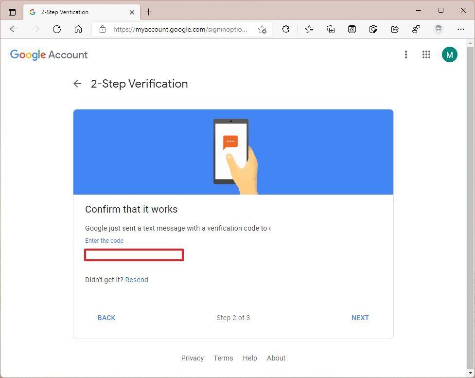 How to set up two-factor authentication (2FA) for Gmail in Outlook ...