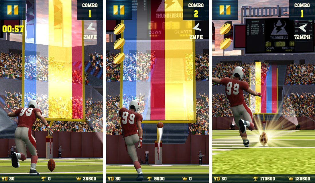 American Football: Champion Kicker Tournament 2015, splitting the ...