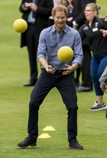 Prince Harry Loves Tennis Balls - Watch Prince Harry Lose His Mind ...