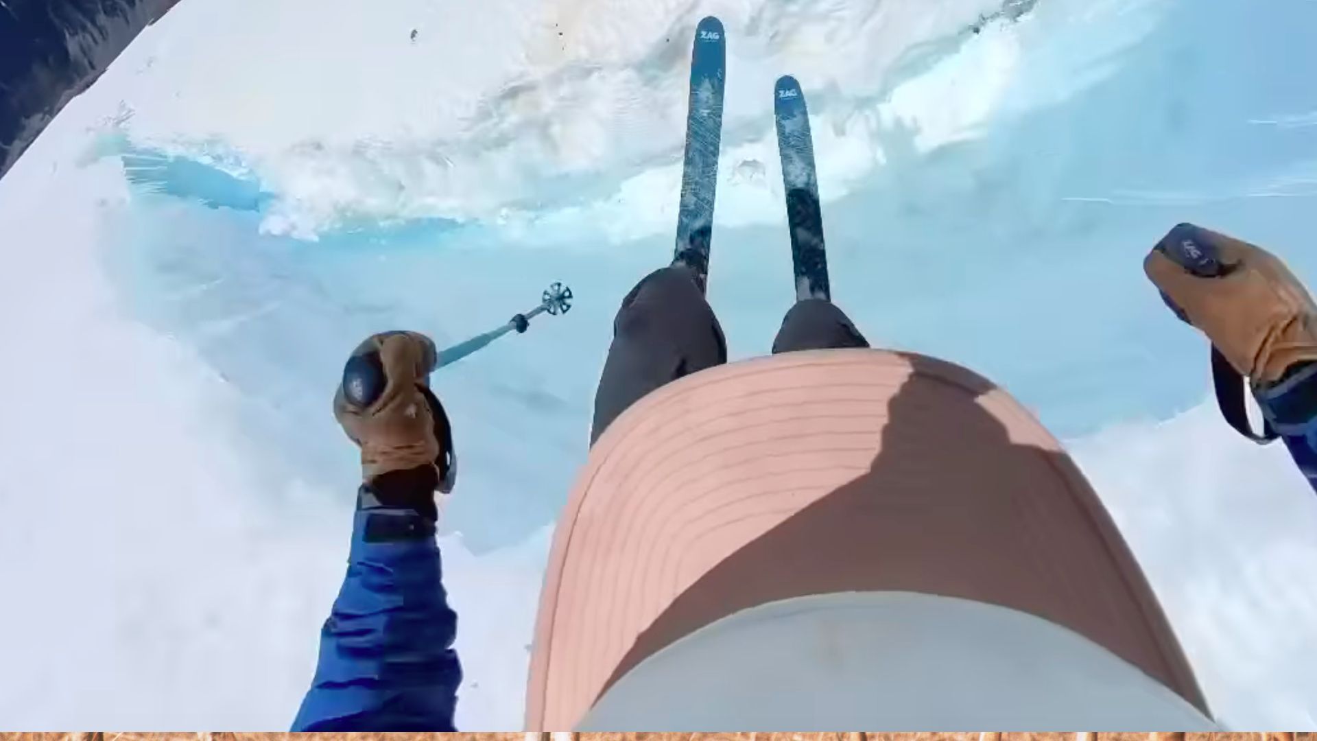 Watch top skier jump two gnarly crevasses in a row in the Andes | Advnture