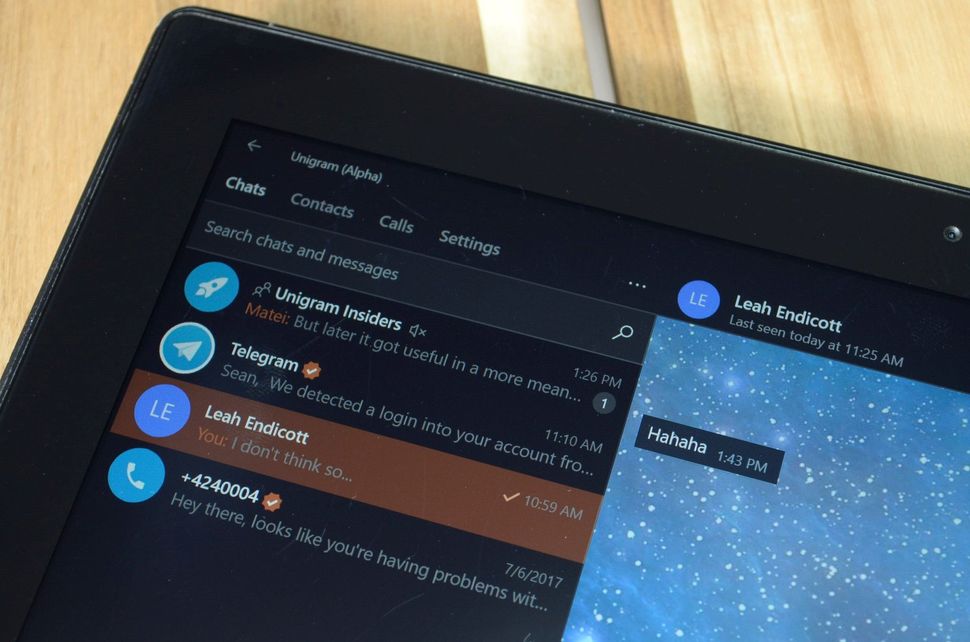 Unigram is a Telegram client jam packed with Windows 10 features ...