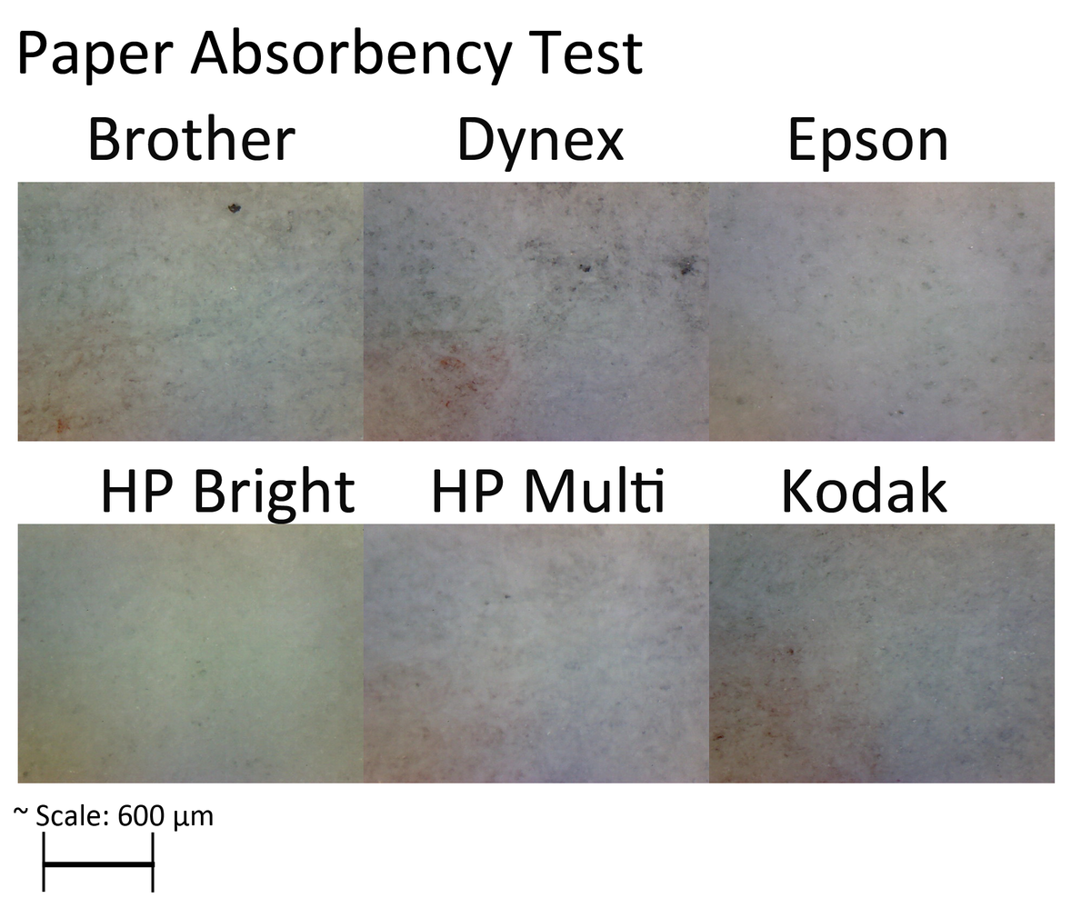 Standard Print Quality: Absorbency And Text Performance - Tom's ...