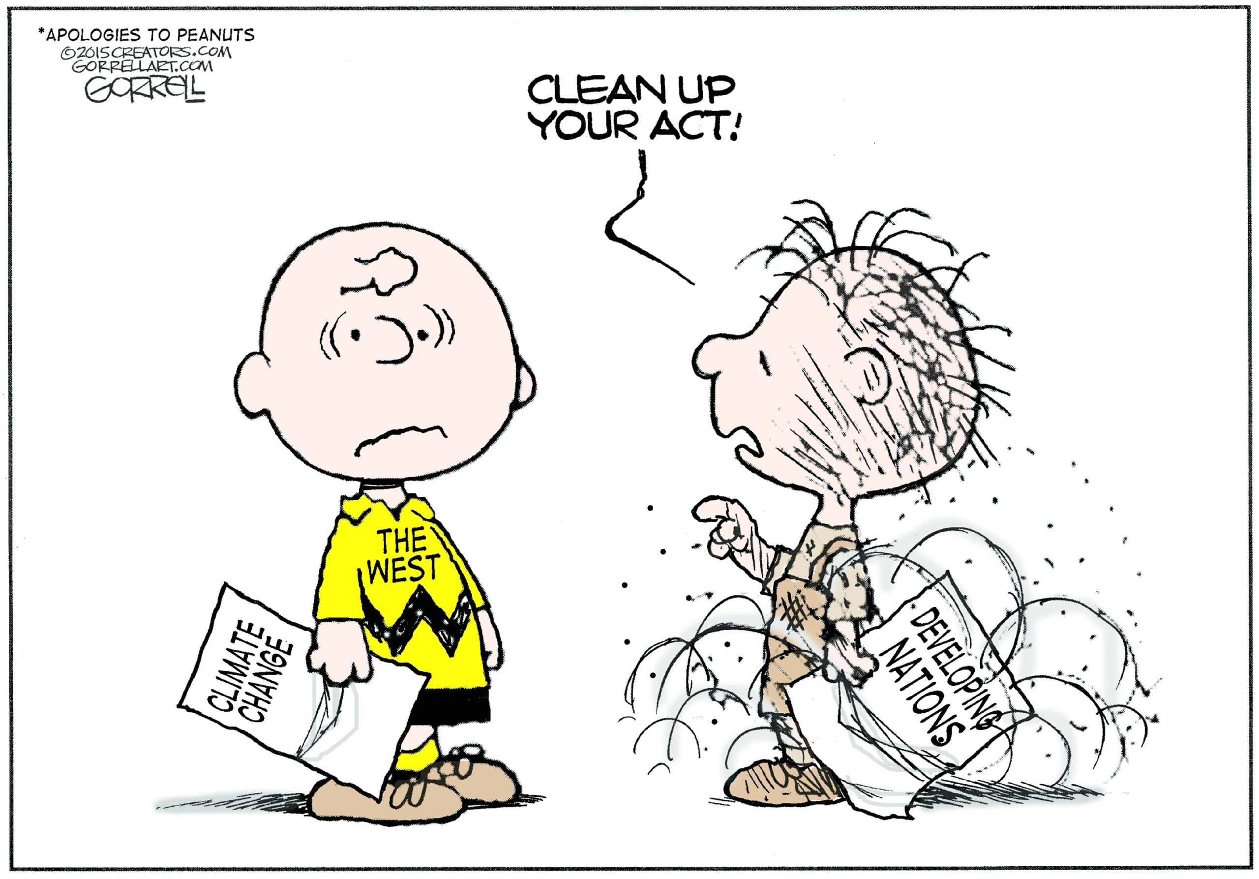 Editorial cartoon World Climate Change Developing Nations | The Week