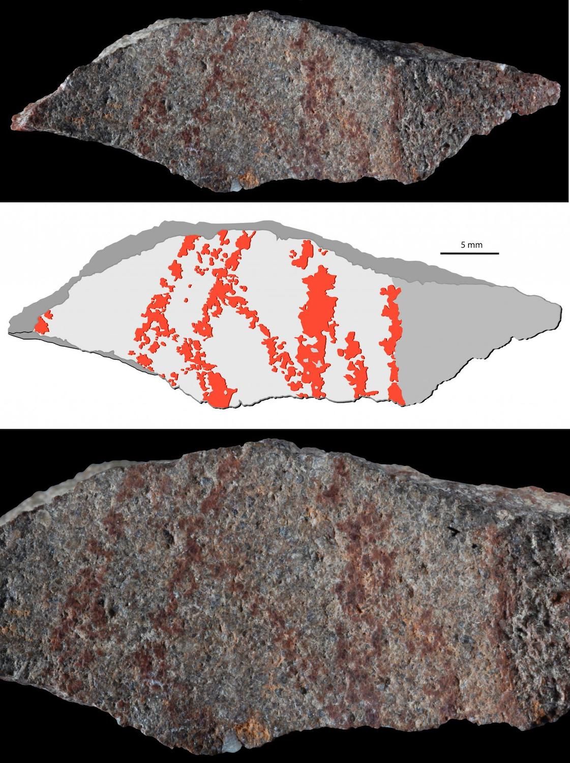 Photos: Oldest Known Drawing Was Made with a Red Crayon | Live Science