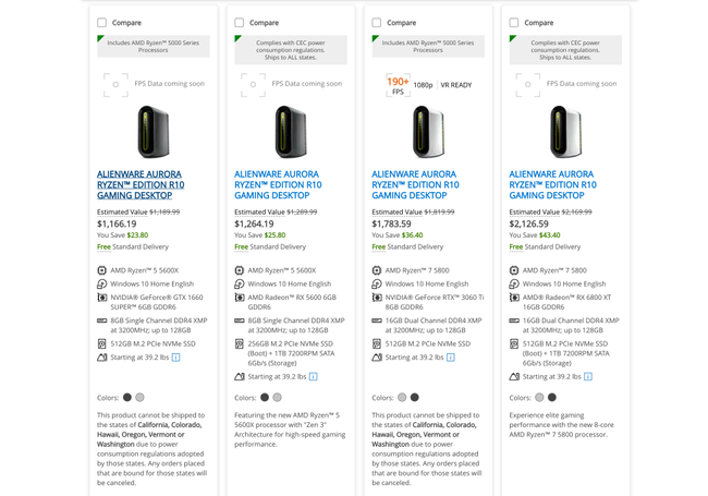 Alienware's Competitors Say Their Desktops Don't Face Energy Policy ...