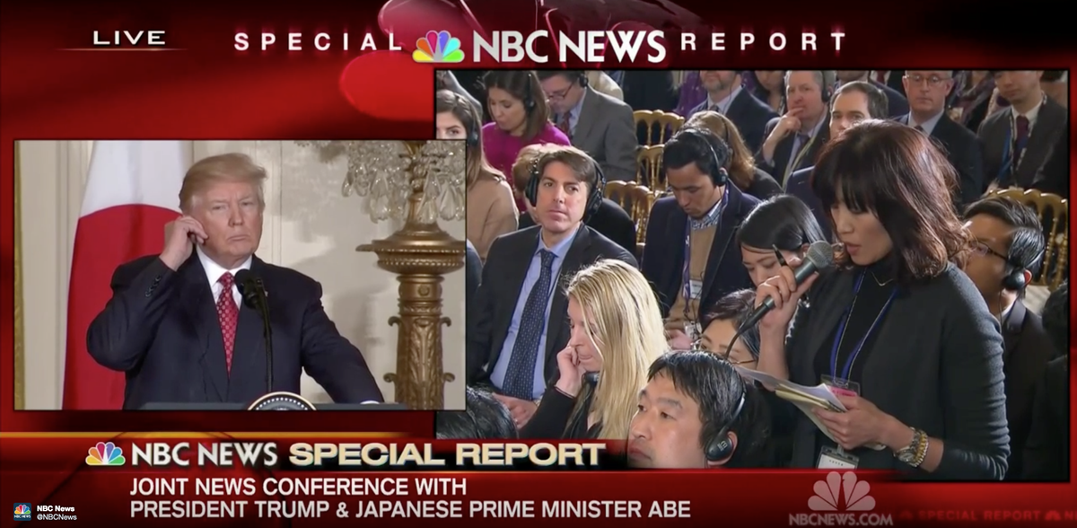 Trump just did a press conference where he only answered questions from ...