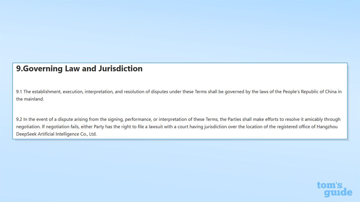 Is DeepSeek safe to use? | Tom's Guide