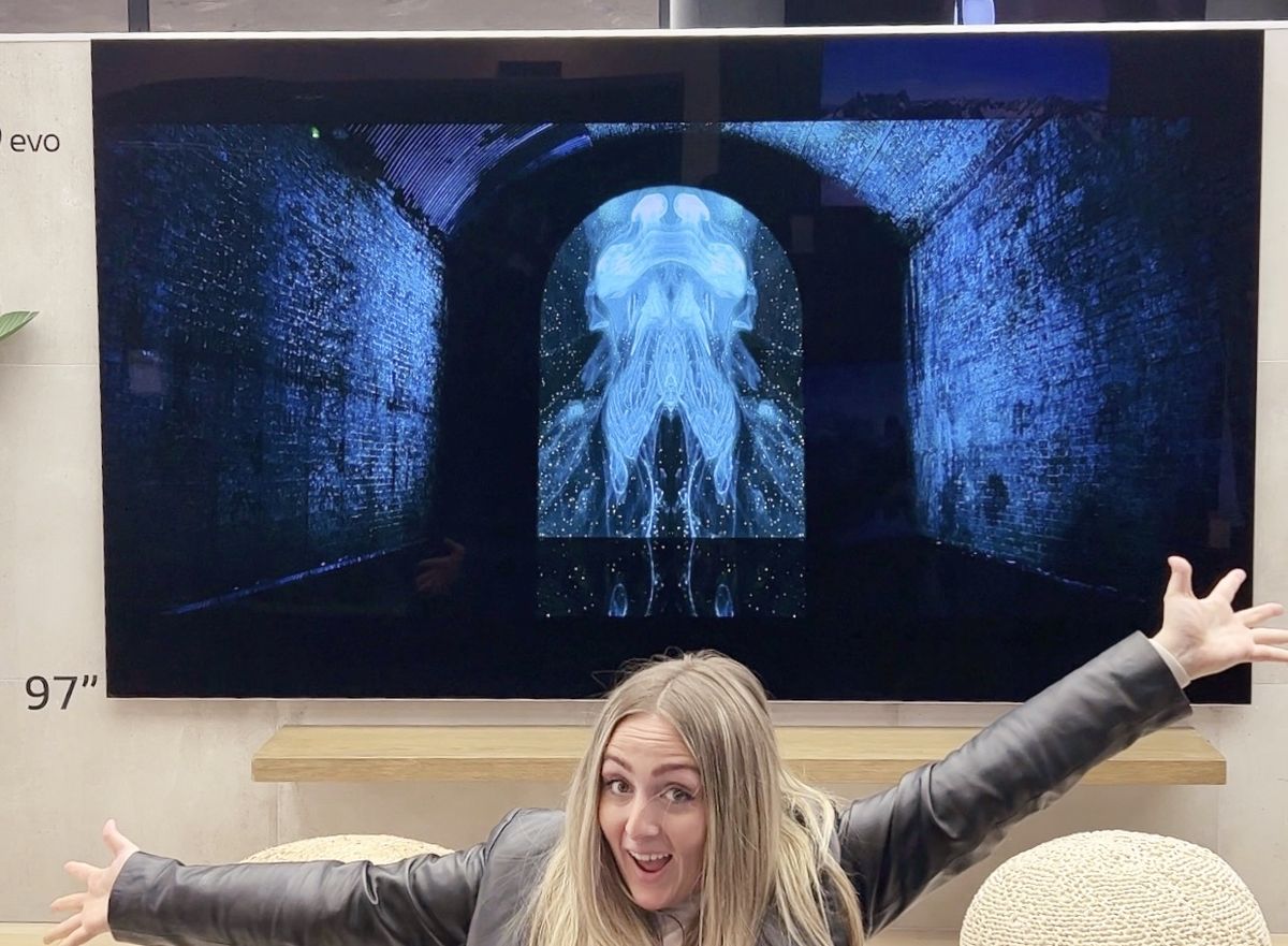 I got up close with LG's 97-inch G2 OLED TV — and it's stunning | Tom's ...
