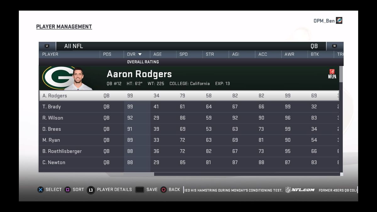 Madden 19 player ratings: the top five players at every position ...