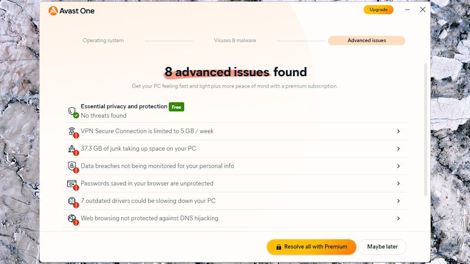 Avast One Essential review | TechRadar
