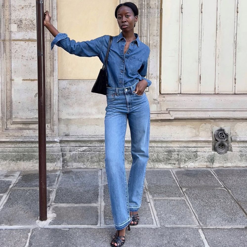 How to Style Double Denim Like a Fashion Expert | Who What Wear