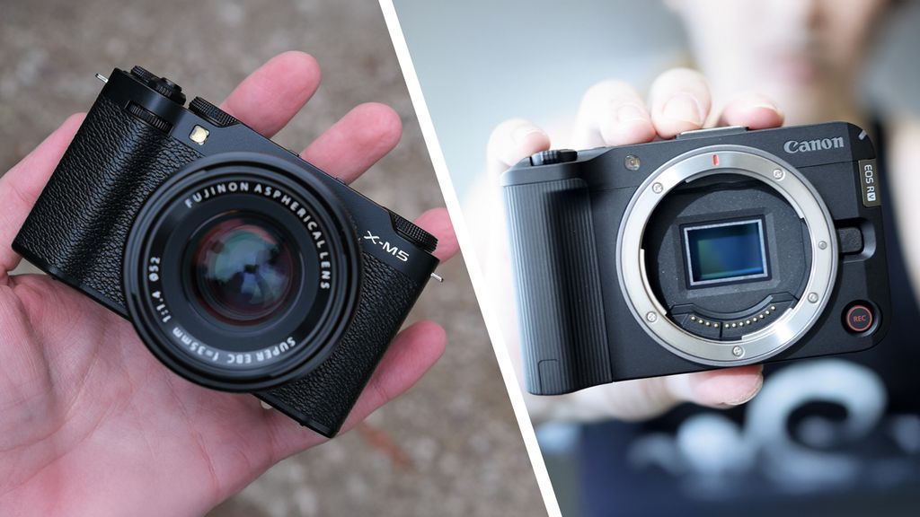 Canon EOS R50 V versus Fujifilm X-M5: modern vs classic camera design ...