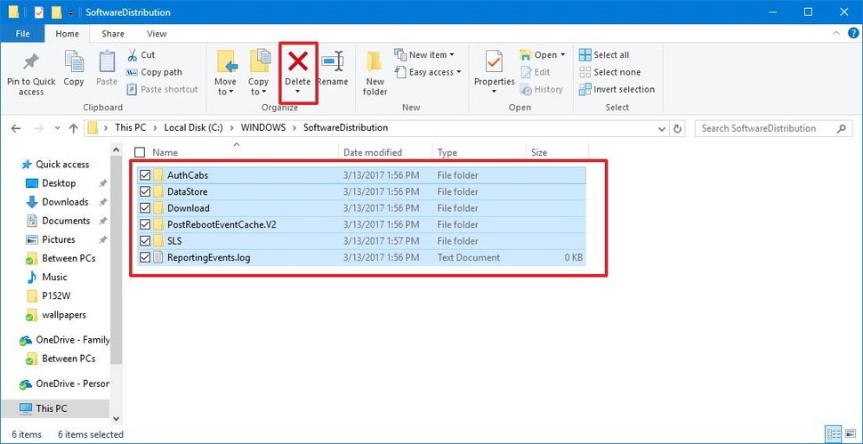 How to clear the 'SoftwareDistribution' folder on Windows 10 and make ...