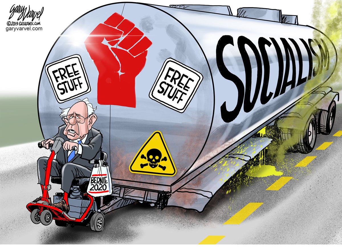 Political Cartoon U.S. Bernie Sanders 2020 socialism | The Week