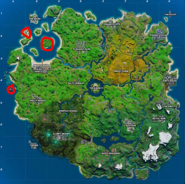 Fortnite: Where to find Coral Cove, Stack Shack, and Crash Site | PC Gamer