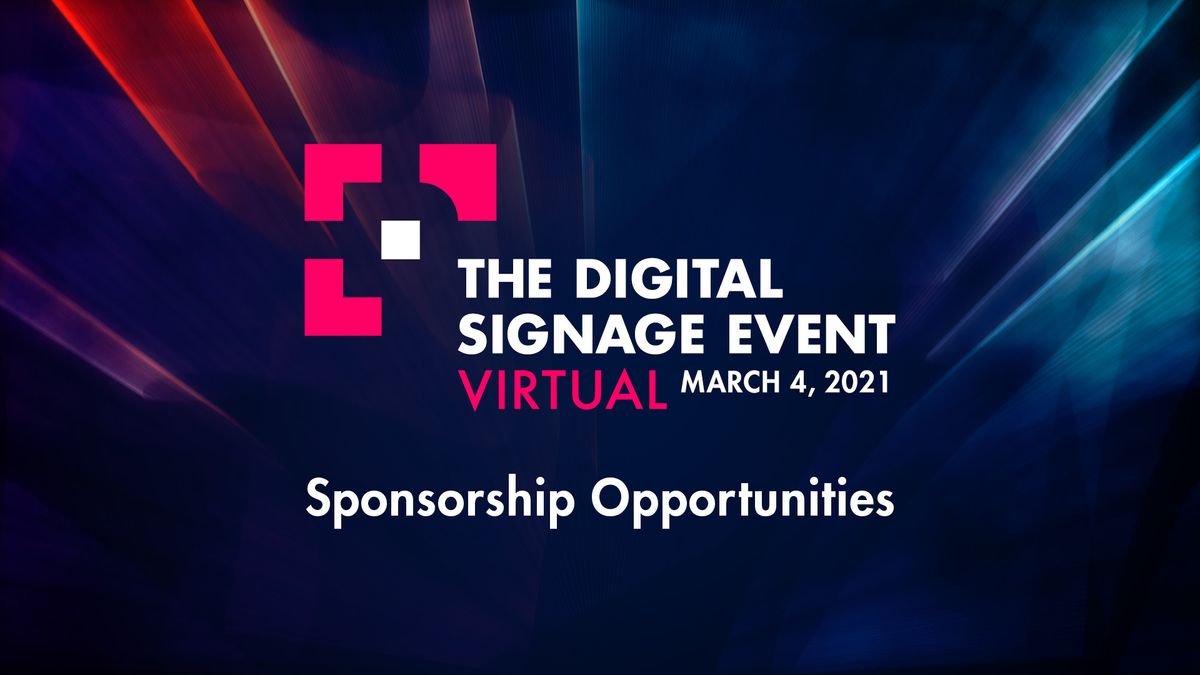 The Digital Signage Event - Sponsorship Opportunities Available | AVNetwork
