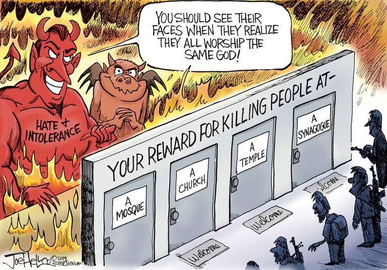 Editorial Cartoon World Terrorist attacks hate crime | The Week