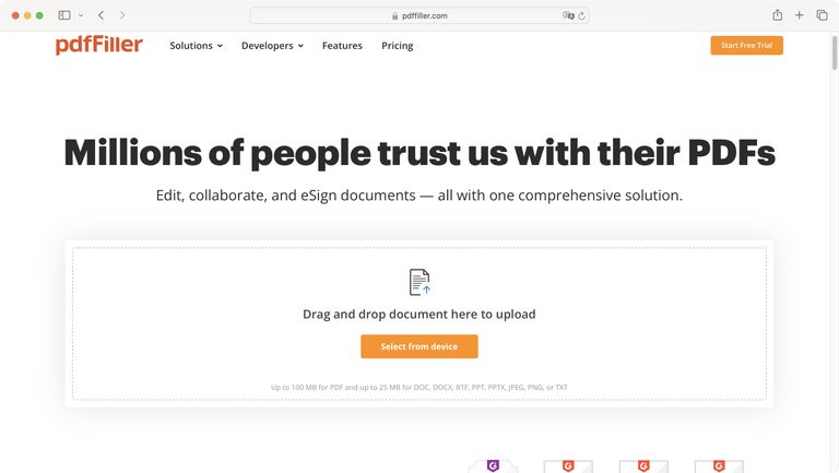 pdfFiller review | TechRadar