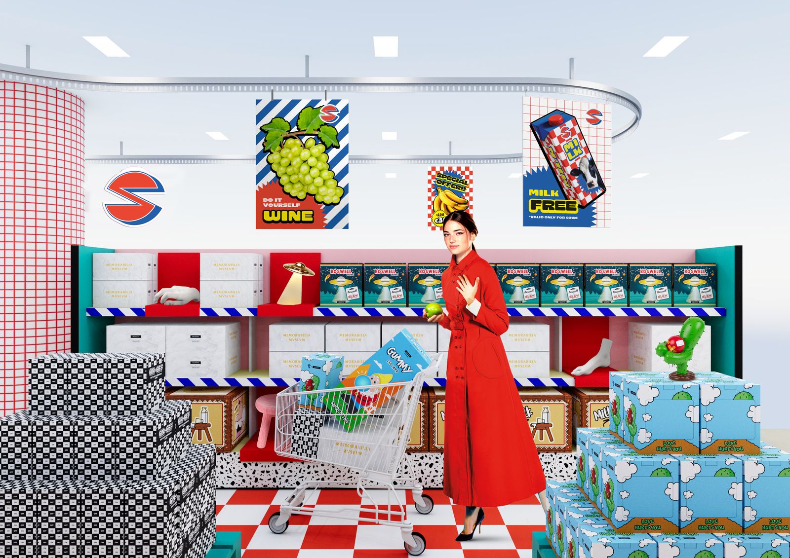 Checkout at Seletti’s quirky supermarket installation | Wallpaper*