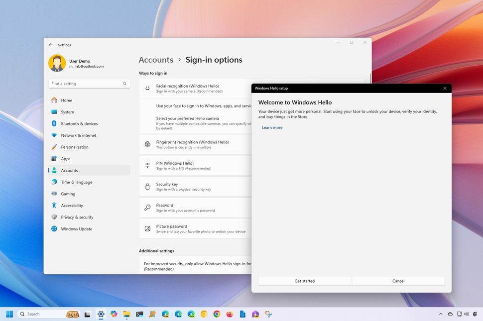 How to configure Windows Hello authentication on Windows 11 | Windows ...