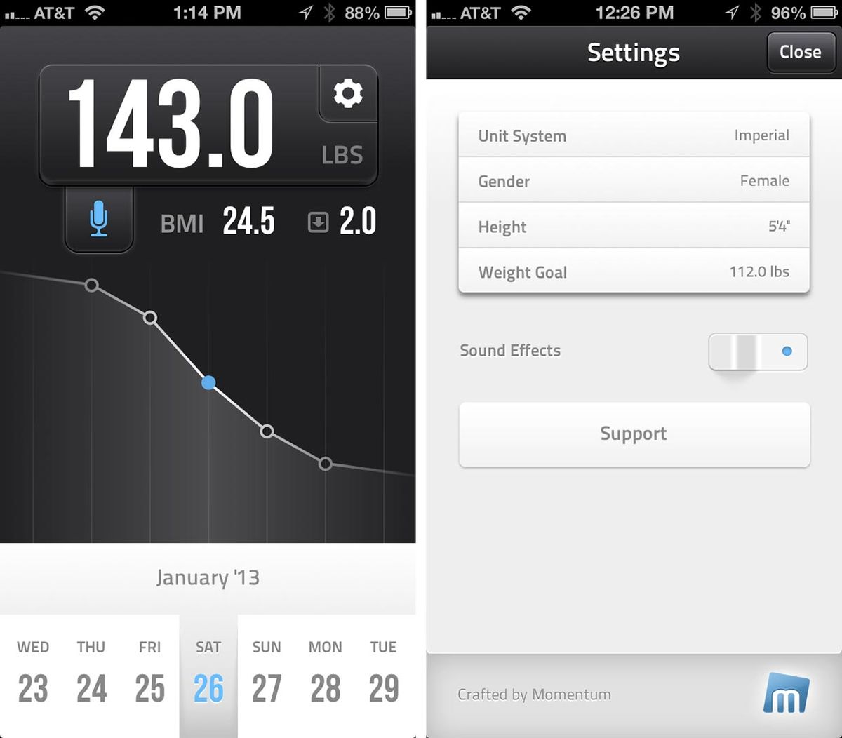 Weight Record for iPhone review | iMore
